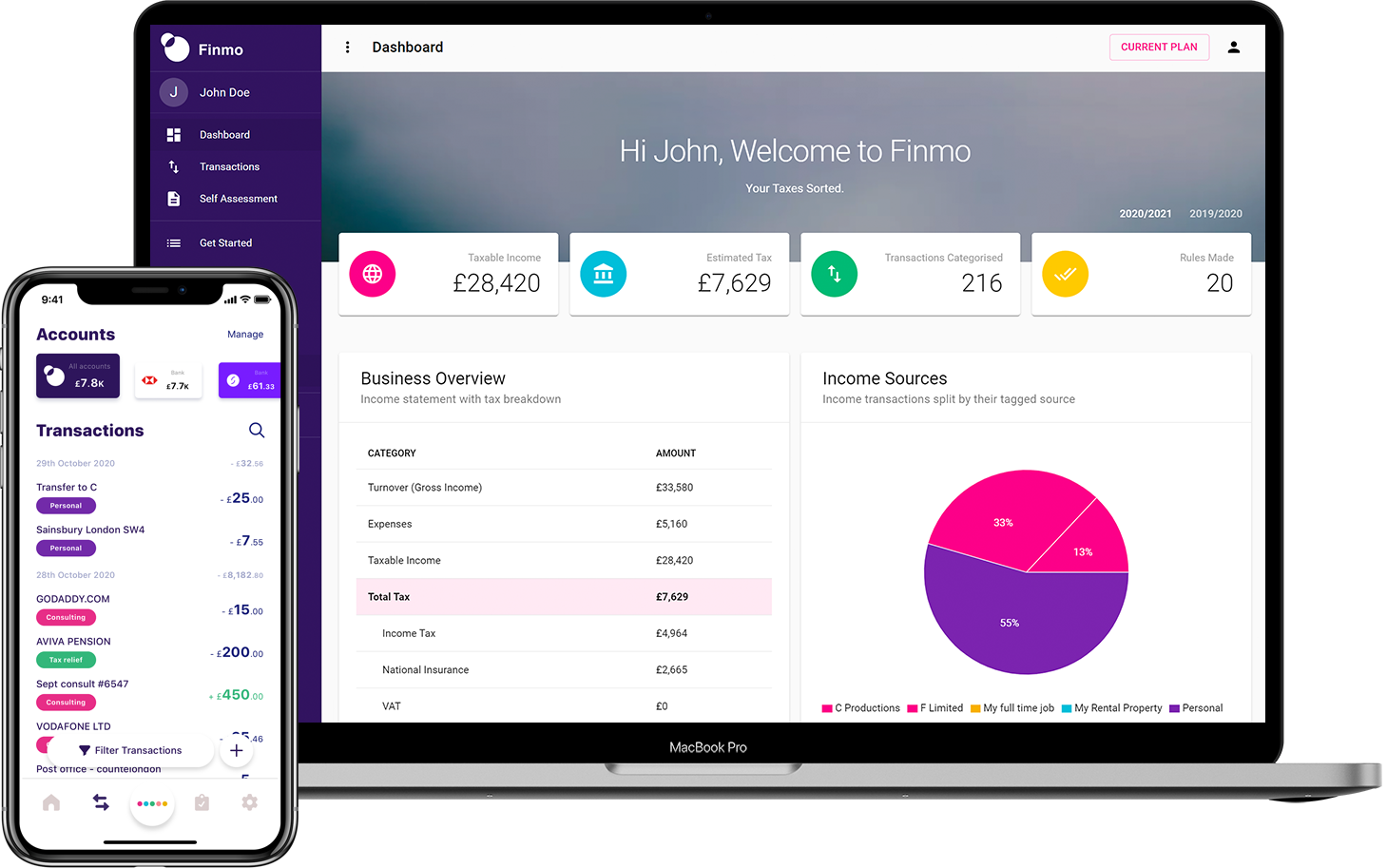 Finmo: Track Business Expenses | File Your Self Assessment